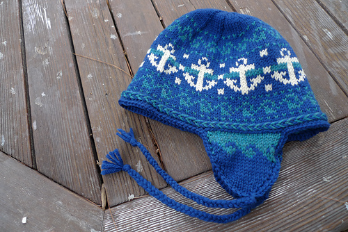 Ravelry: Anchors Aweigh Ski Cap pattern by Lisa McFetridge
