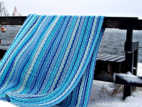 Ravelry: Sea Wave Afghan pattern by Elena Fedotova