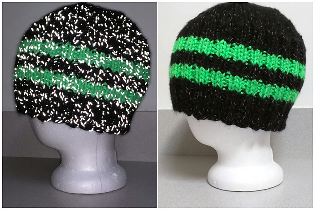 Ravelry: raynathompson's Black Reflective Hat