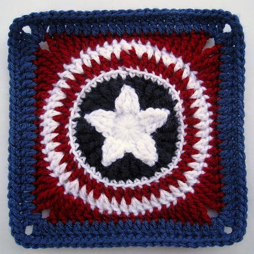 Ravelry: rebby's Patriotic Star Square