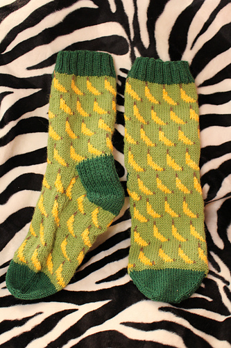 Ravelry: These Socks Are Bananas pattern by Emma L K
