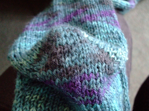 Ravelry: One up, one down, French heels and toes pattern by Catherine Rogan