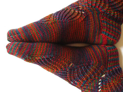 Ravelry: Rhombus Rib Socks pattern by verybusymonkey