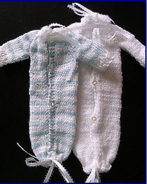 Ravelry: Sleeper Sack (burial gown for preemies) pattern by Debbie Cowherd