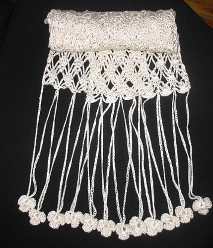 Ravelry: Stunning Silky White Lace Scarf pattern by Jie