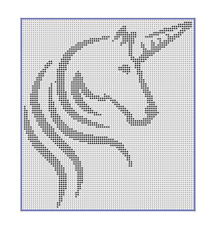 Ravelry: Unicorn Head Outline Wavy Mane pattern by Stephanie Kline