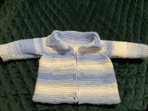 Ravelry: Garter Stitch Babbity Baby Jacket with a Collar pattern by ...