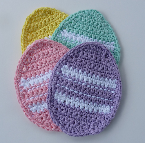 Ravelry: Easter Egg Coaster pattern by Doni Speigle