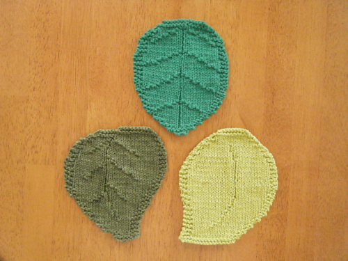 Ravelry: Leaf Cloth Trio pattern by Theresa L. Jones