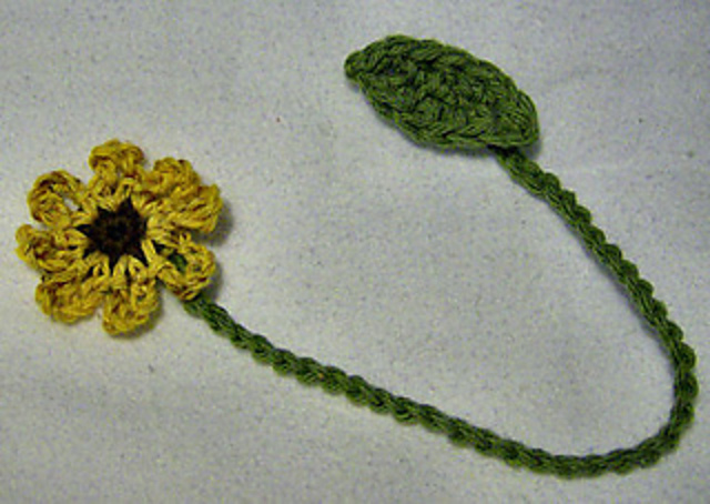 Ravelry: Sunflower Bookmark pattern by Anita Elmore