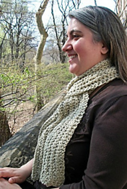 Ravelry: Fisherman Rib Lace Scarf pattern by Jackie Erickson-Schweitzer