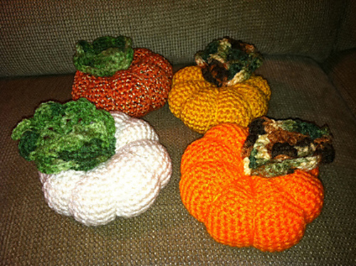 Ravelry: Crocheted Pumpkin Pincushion pattern by Armina Parnagian