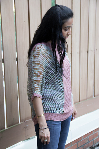 Ravelry: Two Color Mesh Top pattern by Laura Zukaite