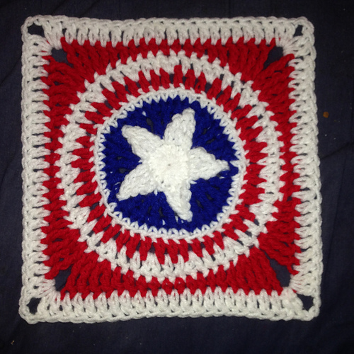 Ravelry: Patriotic Star Square pattern by Rik Gillette