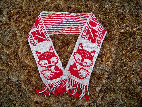 Ravelry: Mosaic Fox Scarf pattern by Cherie Marie Leck