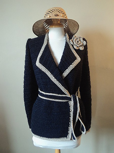 Ravelry: Veste Chic Alexandra pattern by Rosalie P.