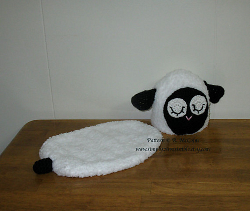 Ravelry: Sleepy Sheep Beanie and Cape/Cover Set pattern by Ruth McColm