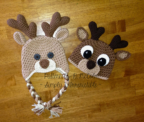 Ravelry: Deer / Elk Beanie and Cover Set pattern by Ruth McColm