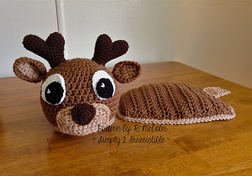 Ravelry: Deer / Elk Beanie and Cover Set pattern by Ruth McColm