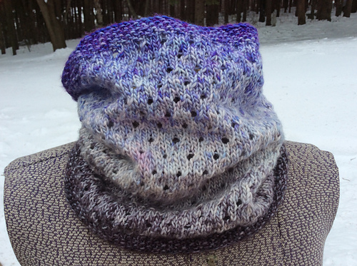 Ravelry: Staggered Eyelet Cowl pattern by RuralRouteFive