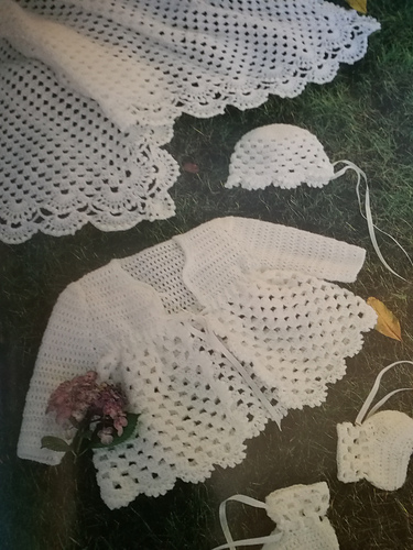 Ravelry: Snowflake Layette pattern by Panda Yarns