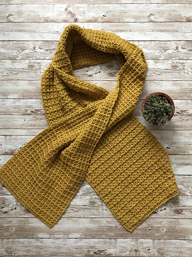 Ravelry: Merino mustard scarf pattern by Sabrina Crochet