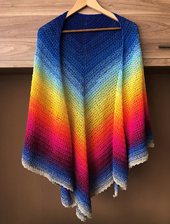 Ravelry: Summer Dream XXL crochet wrap pattern by Sabrina Crochet