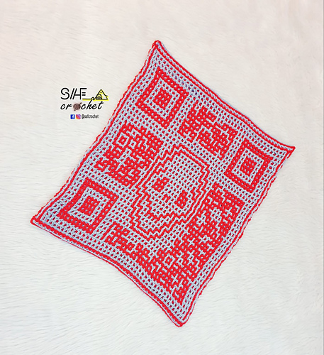 Ravelry: QR Code pattern by Safaa Ahmed