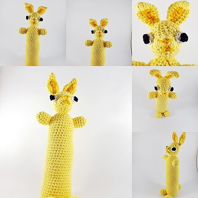 Ravelry: Kitty Kick Bunny cuddle toy pattern by Sages Handmade