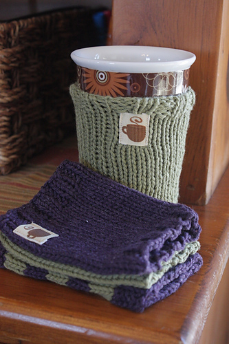 Ravelry: mug hug pattern by Rebecca Gunderson