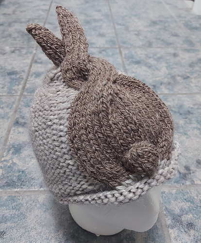 Ravelry: Bunny Tail Beanie pattern by Ekaterina Filippova-Blanchard