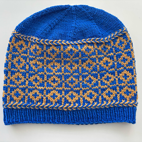 Ravelry: Boxed Diamonds Hat pattern by Sandi Rosner