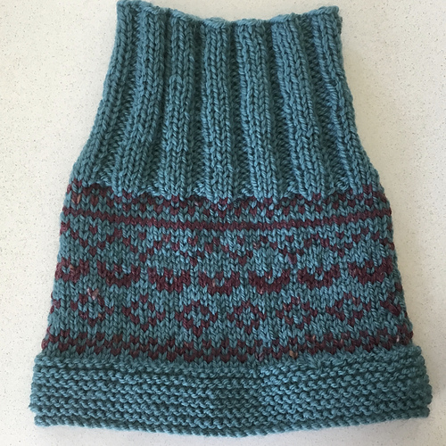 Ravelry: Ginnie’s Snood for Greyhounds pattern by Sandra Levey