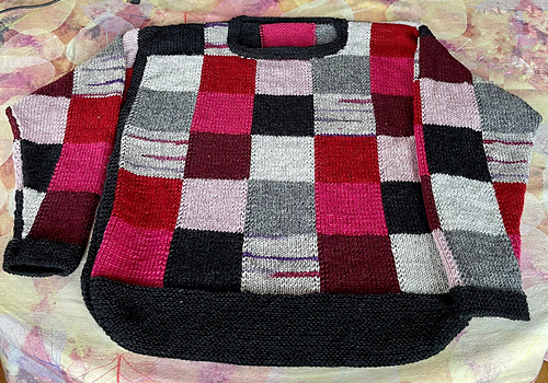 Ravelry: Patchwork Squares Jersey pattern by Sandra de Wet