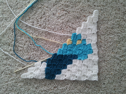 Ravelry: Plane C2C Block pattern by Sanofer Abdullah