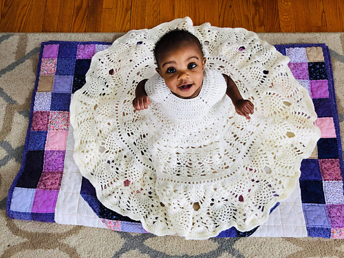 Ravelry: Pineapple Lace Baby Dress pattern by Emily Spitzer