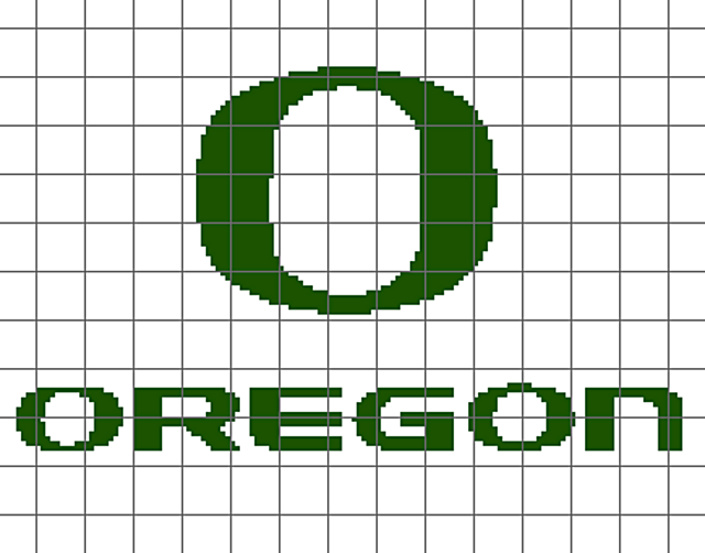 Ravelry: Oregon Ducks Graph/Chart pattern by Sarah Chapman