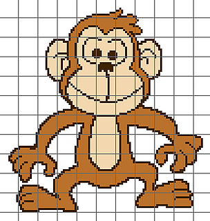 Ravelry: Monkey 2 Graph/Chart pattern by Sarah Chapman