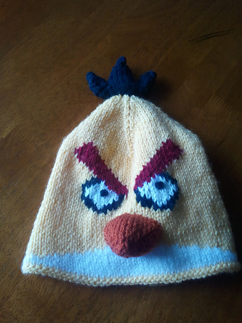Ravelry: Yellow Angry Bird Hat pattern by Sarah Russell