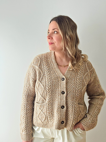 Ravelry: Book Club cardigan pattern by Sari Nordlund
