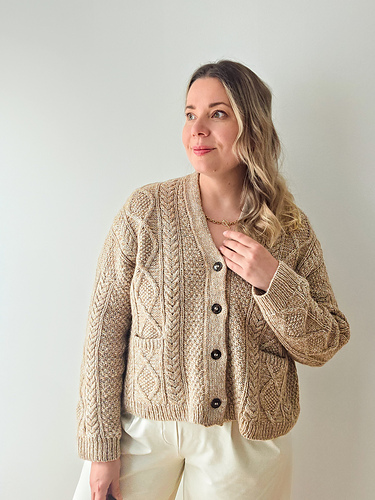 Ravelry: Book Club cardigan pattern by Sari Nordlund