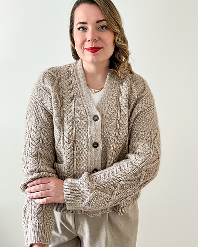 Ravelry: Book Club cardigan pattern by Sari Nordlund