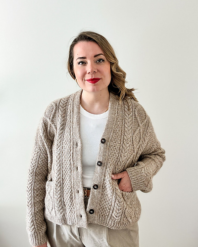 Ravelry: Book Club cardigan pattern by Sari Nordlund