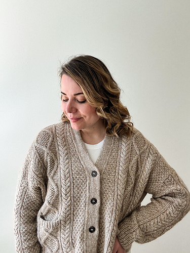 Ravelry: Book Club cardigan pattern by Sari Nordlund