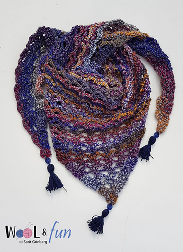 Ravelry: Lace New Generation C2C shawl pattern by Sarit Grinberg