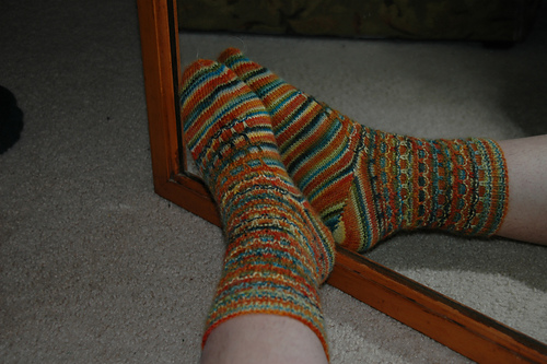 Ravelry: Alternating Slip-stitch Socks pattern by Sara Wilcox