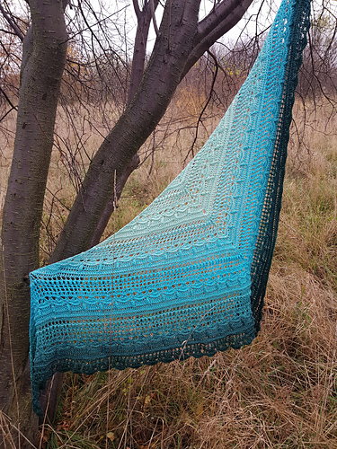 Ravelry: Ines shawl / Chusta Ines pattern by Monika Marek