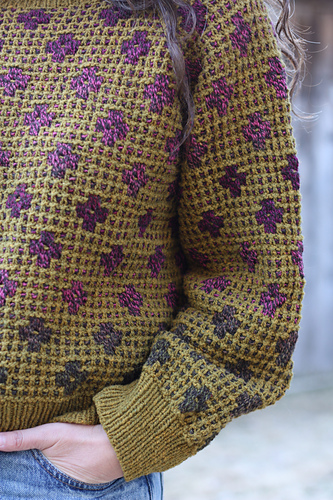 Ravelry: Pressed Flowers Pullover pattern by Amy Christoffers