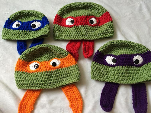 Ravelry: Ninja Turtle Hat pattern by The Crocheting Mom