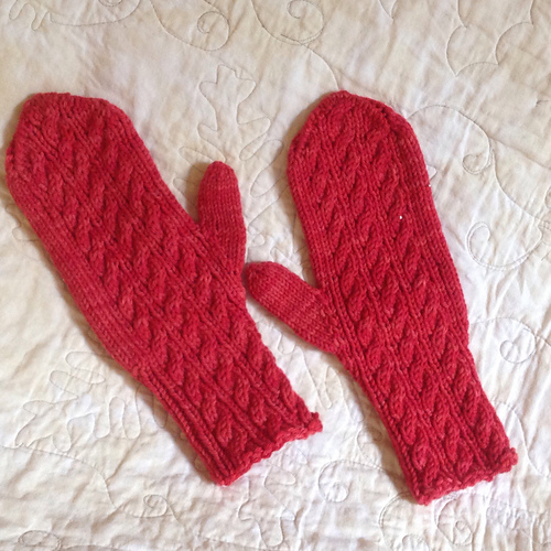 Ravelry: Irish Hiking Mittens pattern by iknit2purl2